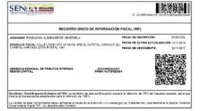 Planilla del RIF (Registro de Información Fiscal) SENIAT - 2025
